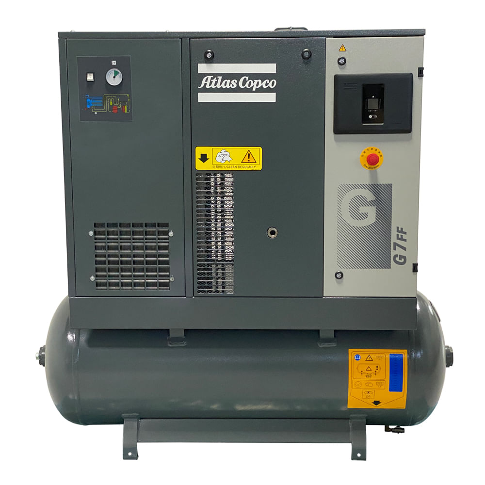 Compressor de Ar Parafuso G7FF TM265L ATLAS COPCO - A Casa dos Macacos